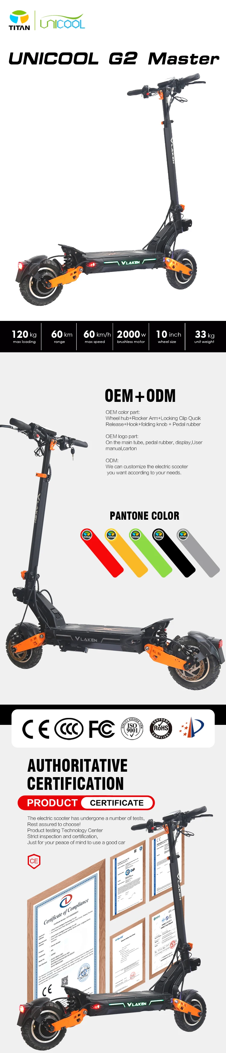 Unicool G2 Master The Best Kinds Of Electric Scooter Foldable 800w ...