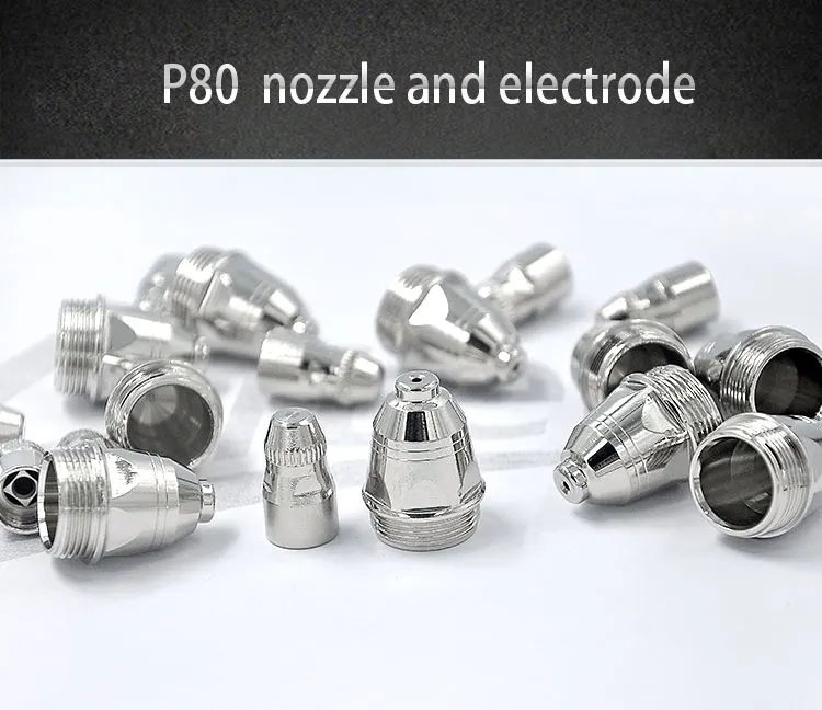 High Quality P80 Plasma Torch Consumables - Superior Electrode & Nozzle
