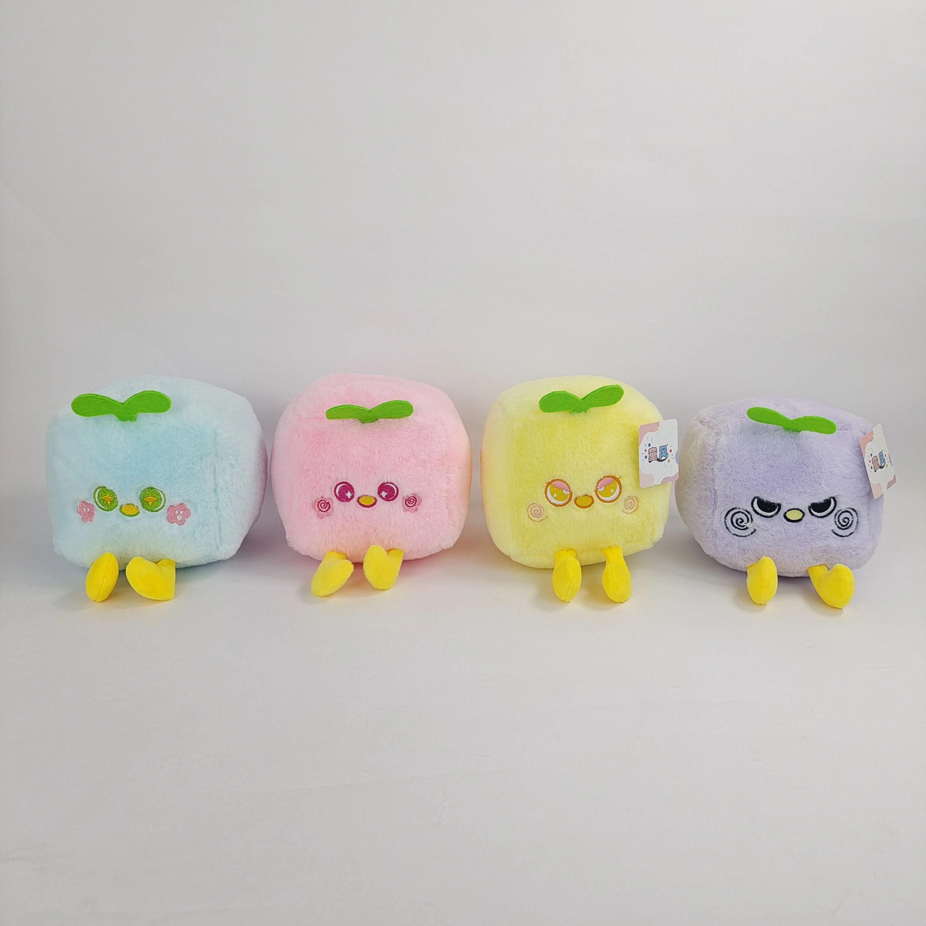 A07619 Cube Sprites Multiple Colors 14cm Cute Plush Toys For Claw ...