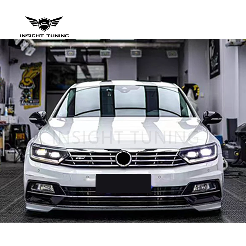 VW Passat B8 R-Line Body Kit Upgrade: Front Bumper Grille & Side Skirt ...