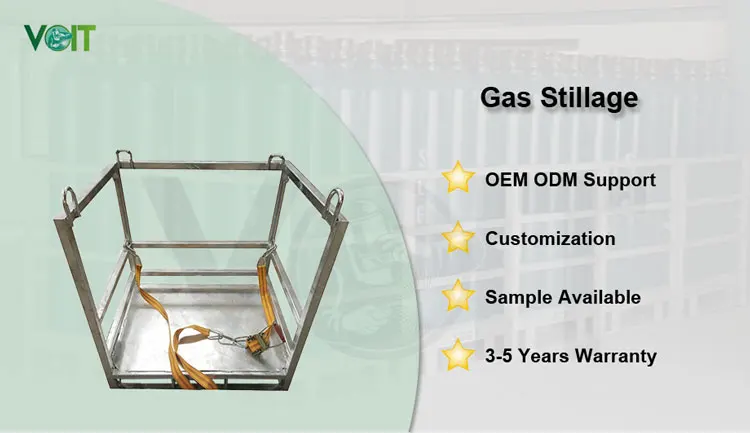 Customized Forklift Hot Dip Galvanised Gas Cylinder Rack