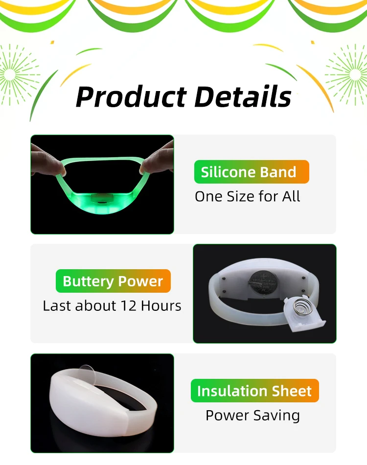 Led Party Wristbands Wedding Dmx Xylobands Coldplay Music Concert ...