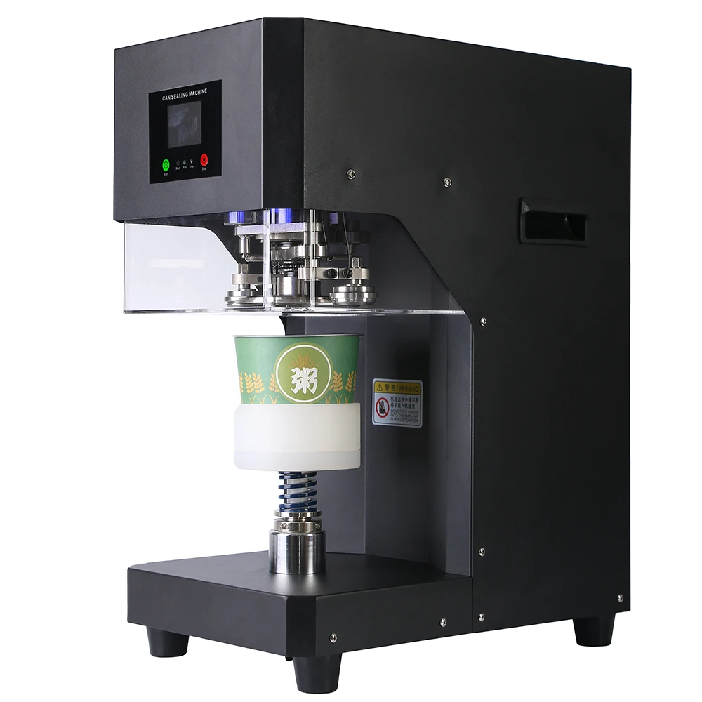 Automatic Plastic PET Beverage Bottle Pop Soda Can Sealing Machine Tin ...