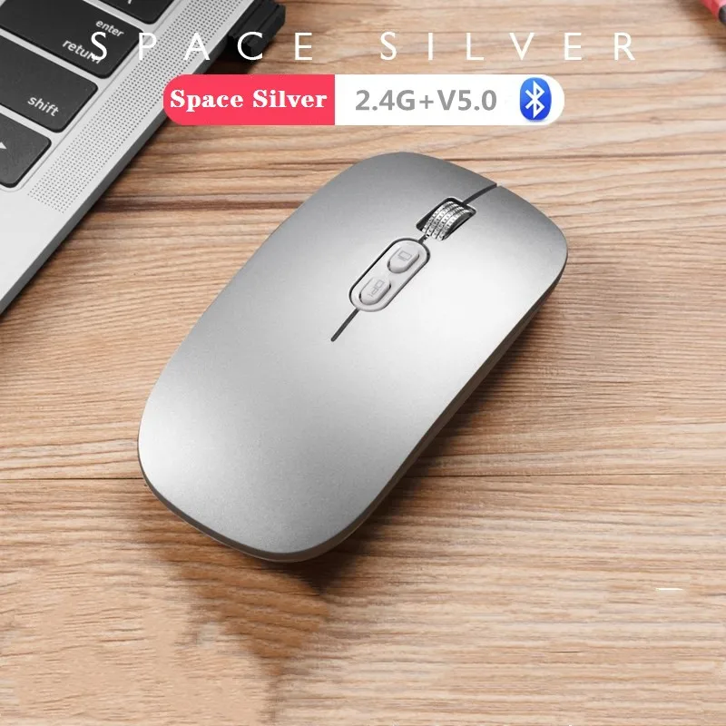 M103 Rechargeable Ergonomic Dual Model V5.0 Mouse 2.4g Wireless Girl ...