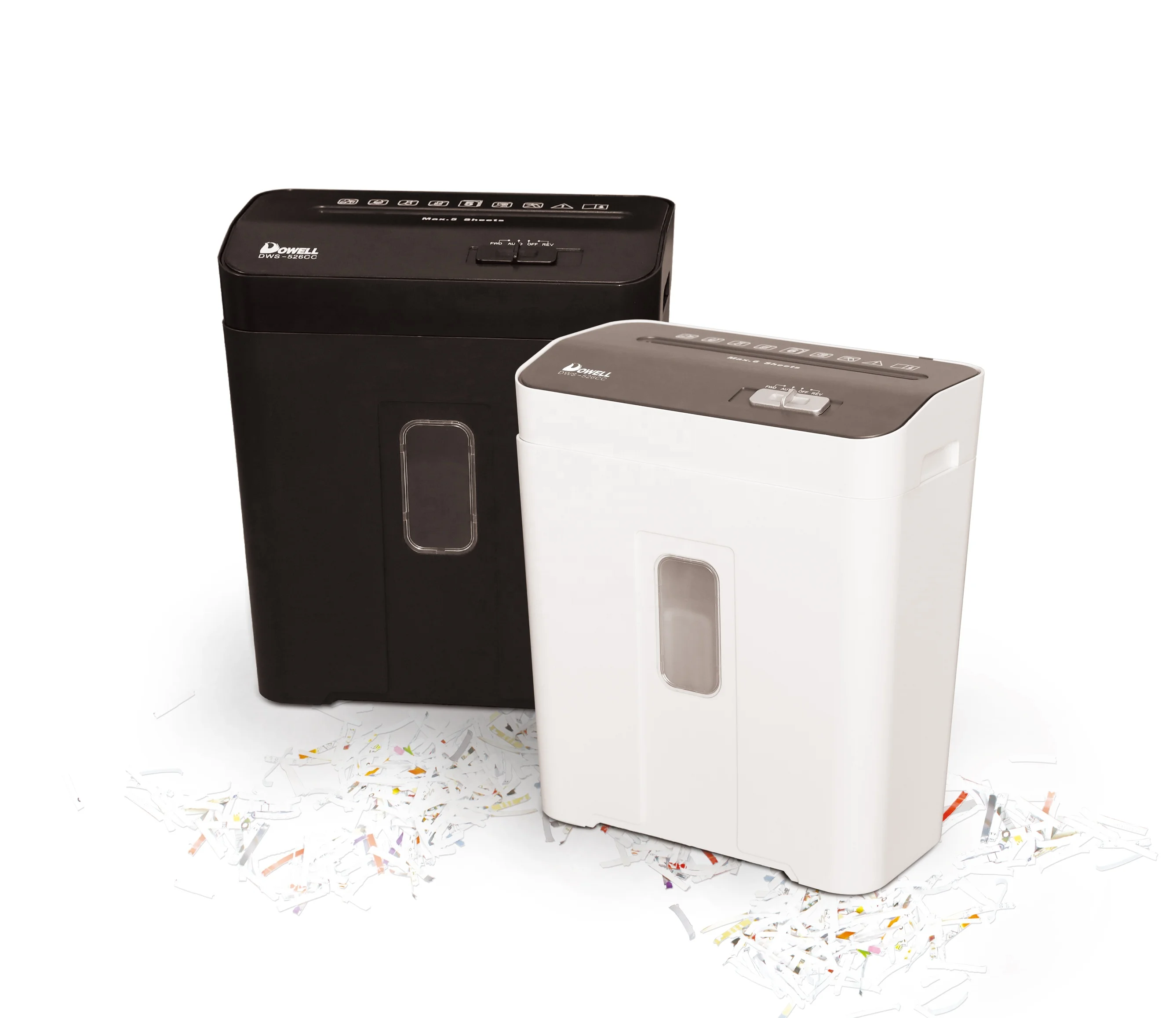 Mini Office Paper Shredder 6 Sheets Cross-Cut Machine Manual Power With ...