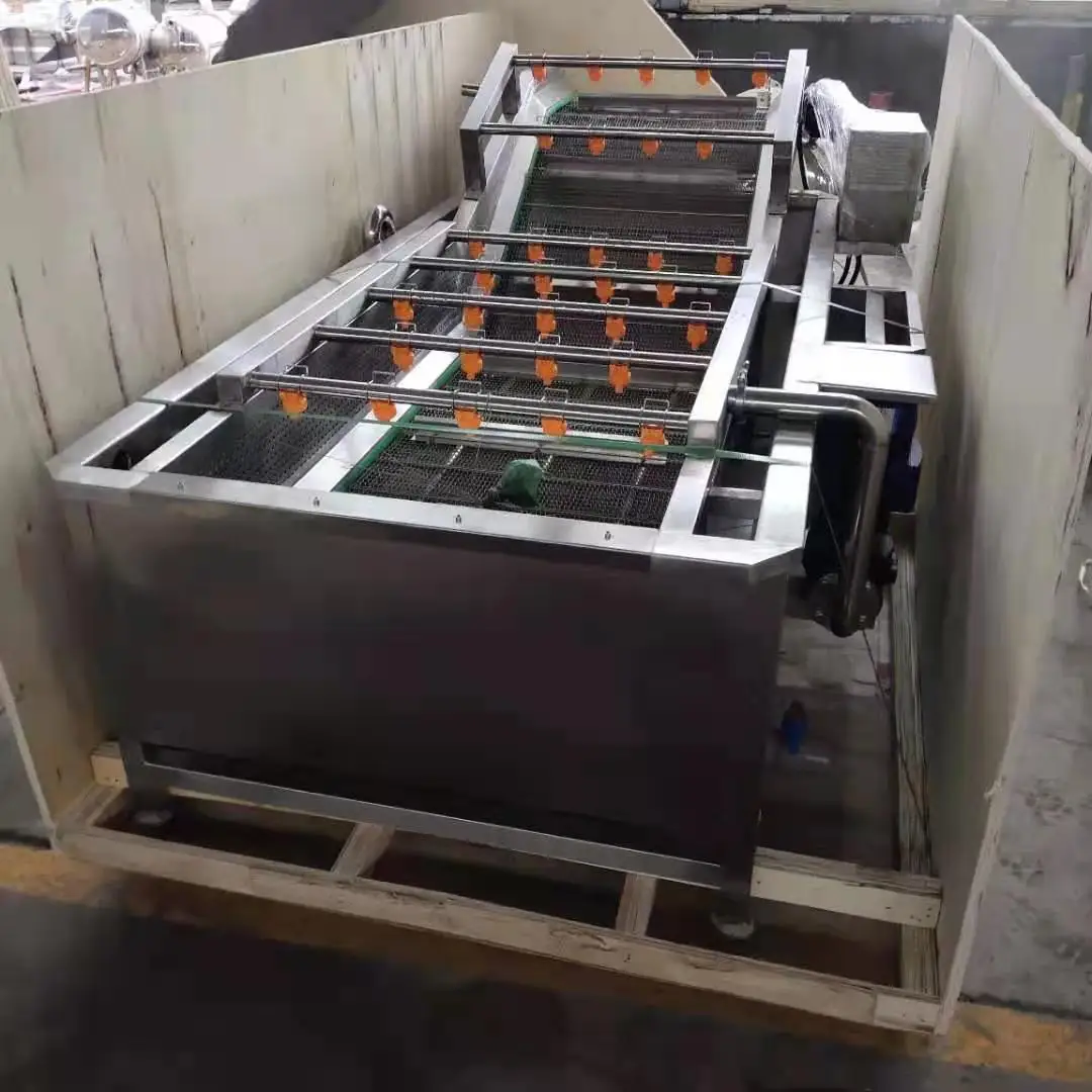 Commercial Continuous Water Spray Spinach Vegetable Ozone Bubble ...