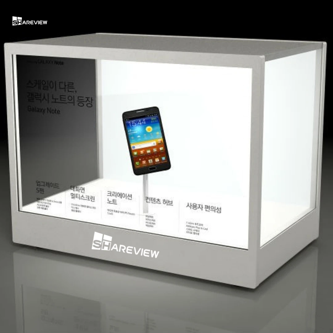 98-Inch Transparent OLED Display Screen Showcase Box with Multi-Touch ...