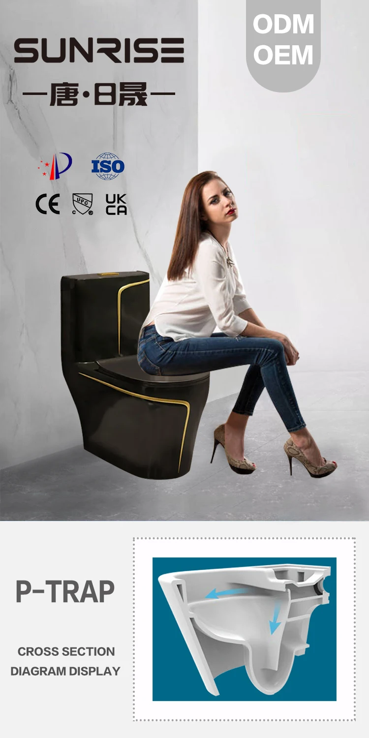 Sanitary Ware Bathroom Luxury Modern Square Water Closet Ceramic ...