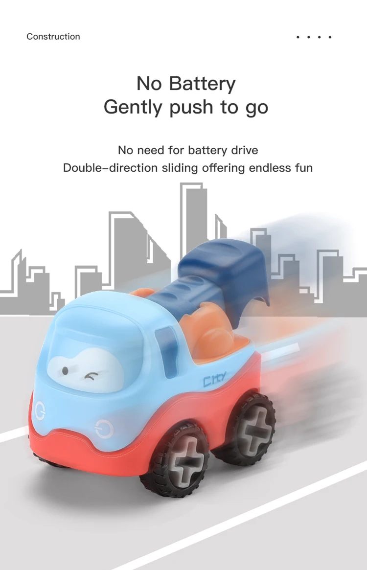 6-piece Kids Disassembly And Assembly Cartoon Engineering Car Building ...