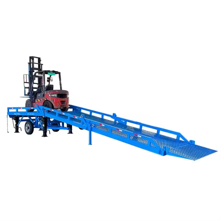 Container Cargo Unloading Platform Boarding Bridge Large Goods Vehicle ...