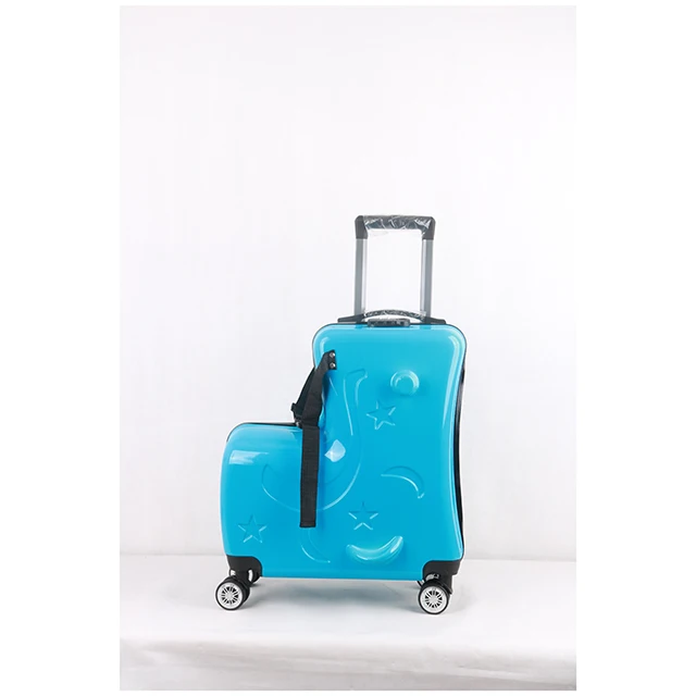 Portable Ride Kids Trolley Case - Cute & Lightweight Luggage