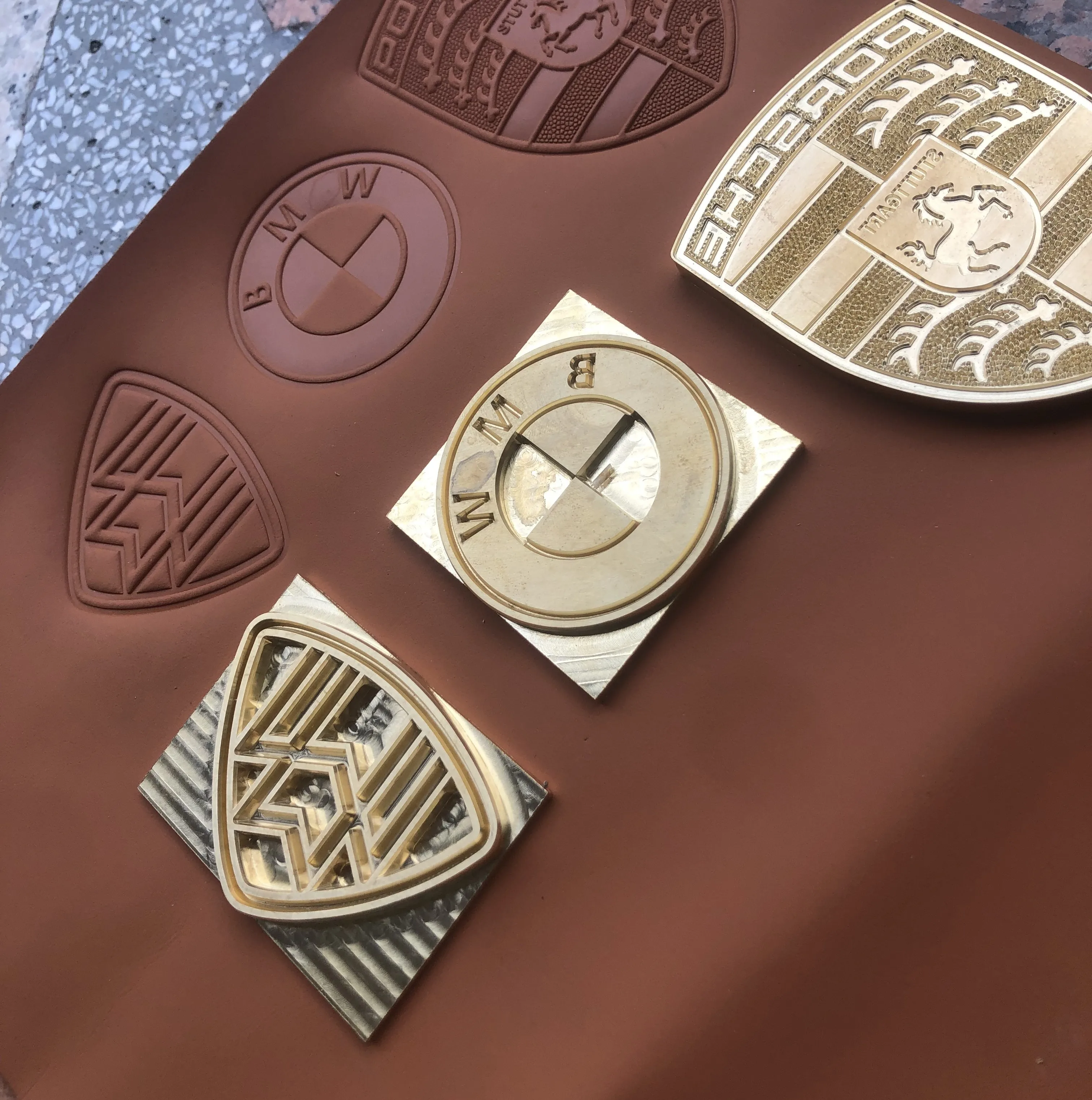 Auto Stamp Embossing Film Copper Label Brass Stamp for Automotive ...