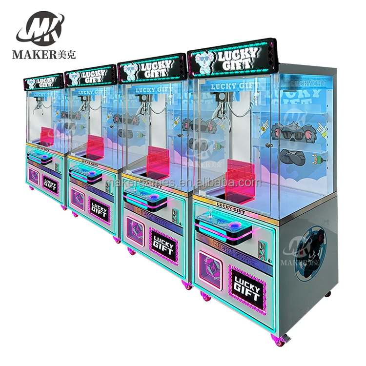 Interactive Coin-Operated Gaming Experience Indoor Arcade Crane Machine ...