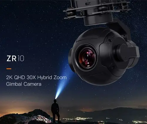 Siyi Zr10 2k 4mp Qhd 30x Hybrid Zoom Gimbal Camera With 2560x1440 Hdr ...