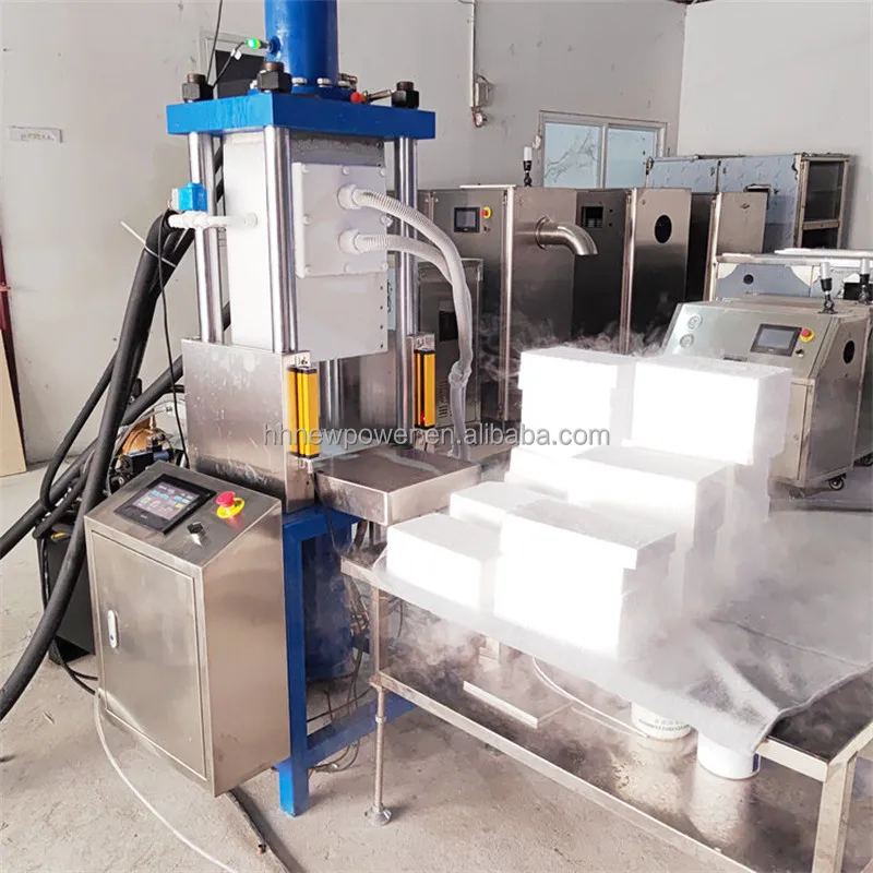 100kg Stainless Steel Dry Ice Machines For Cleaning Dry Ice Cleaning Produce Line Dry Ice ...