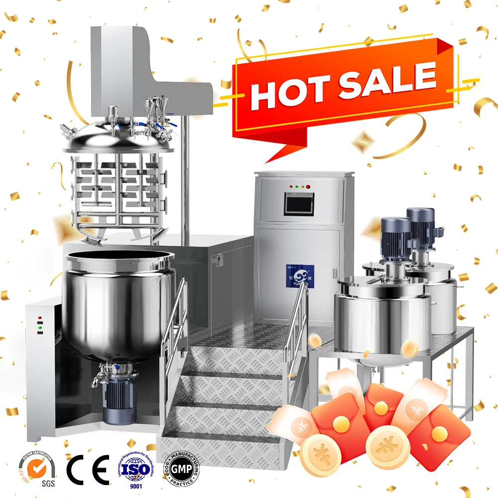 100l 200l Mixer Industrial Cream Cheese Making Machine Vacuum Tank ...