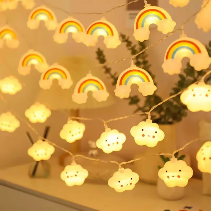 Cute Nebula Led String Fairy Lamp Decorative Cartoon Straight String ...