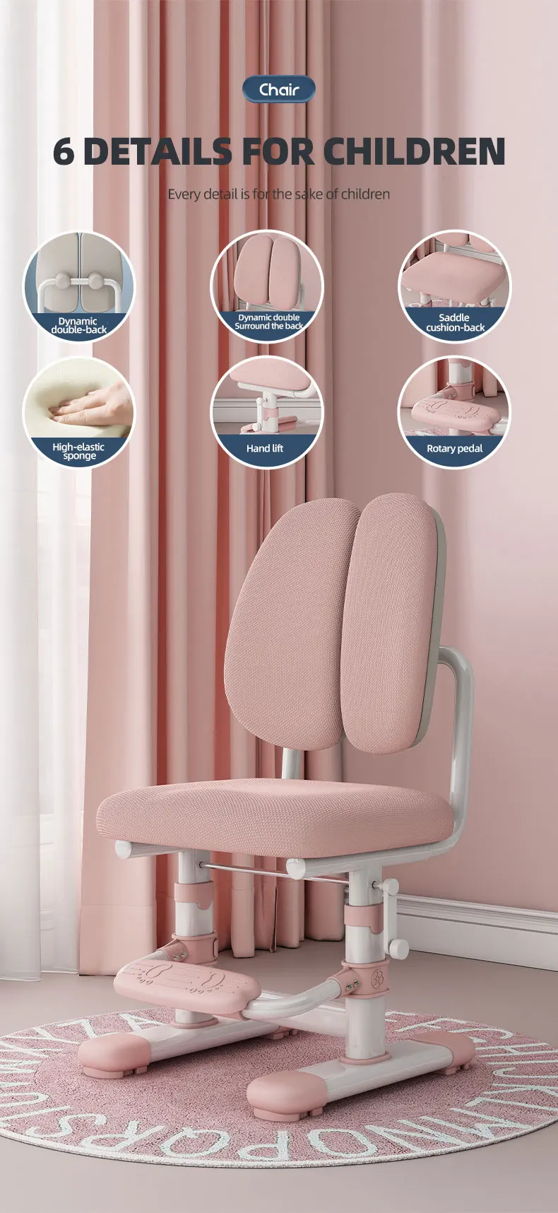 Modern Style Ergonomic Highly Adjustable Bedroom School Furniture for ...