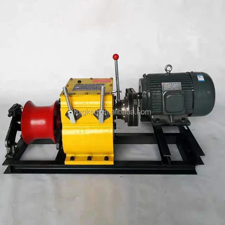 Dual-bull Wheel Motorized Cable Pulling Winch Cable Laying Equipment ...