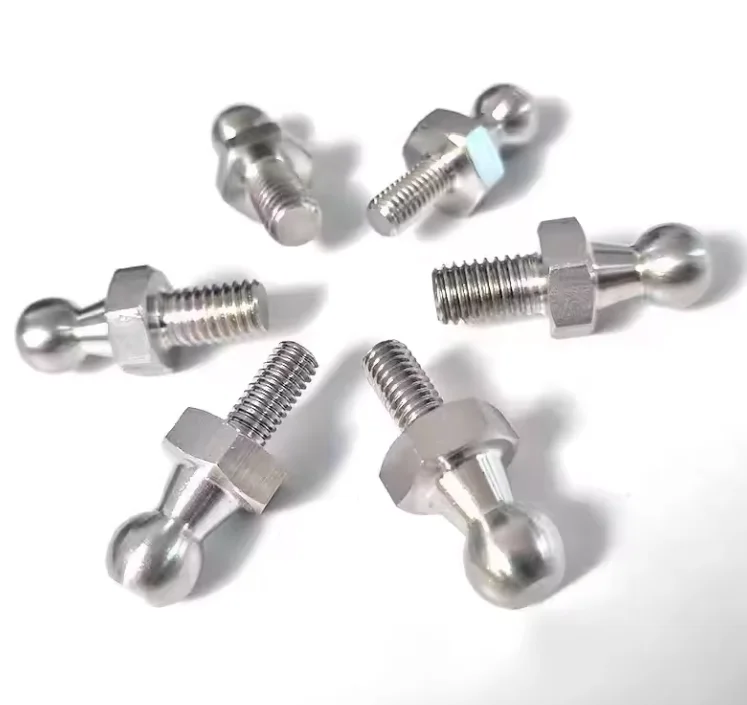 DIN 71803 M6 M8 M10 Stainless Steel Ball Stud Bolt 10mm Threaded Angle ...