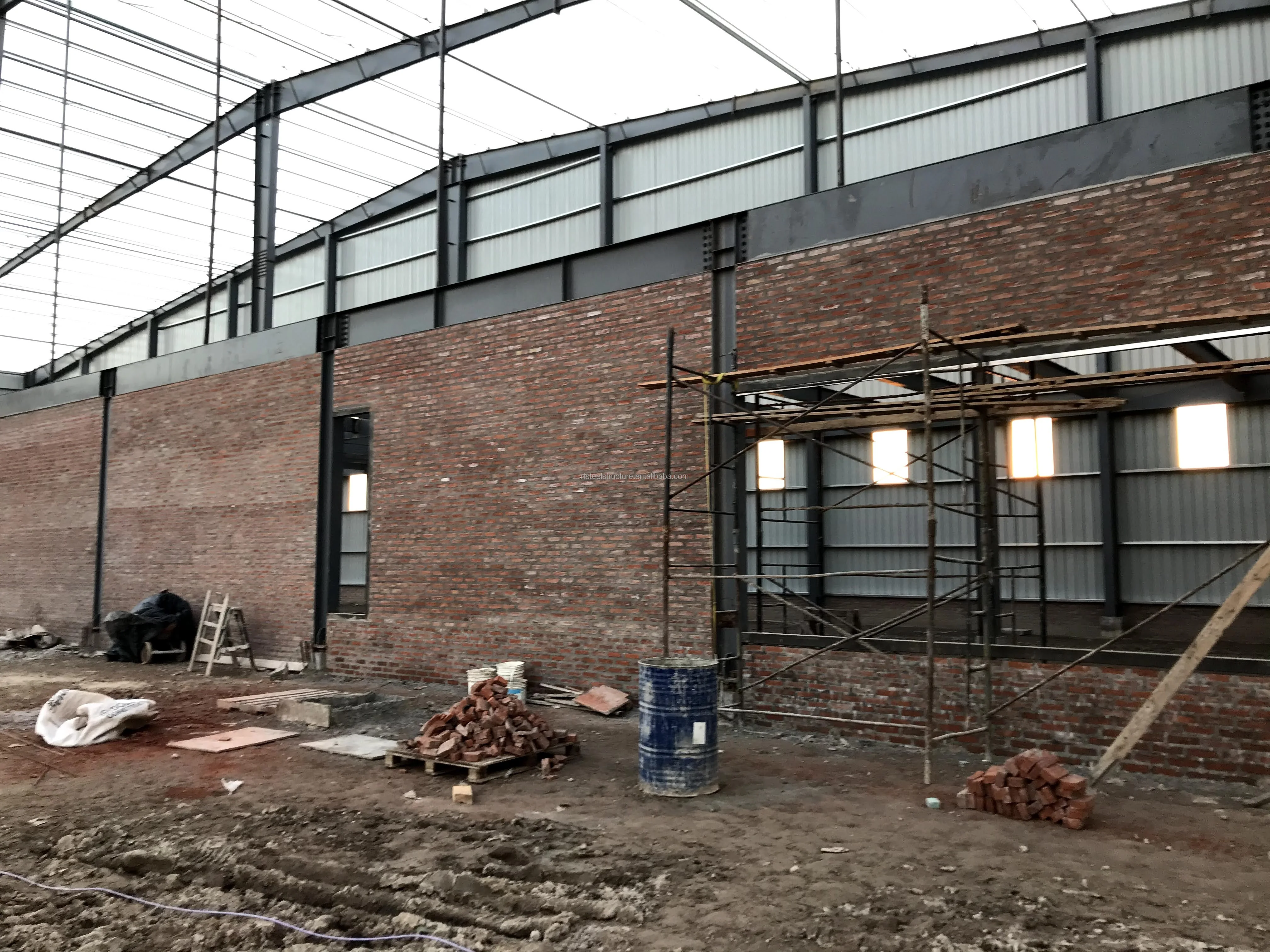 Prefabricated Economical Steel Structure Large Span Warehouse Shed ...