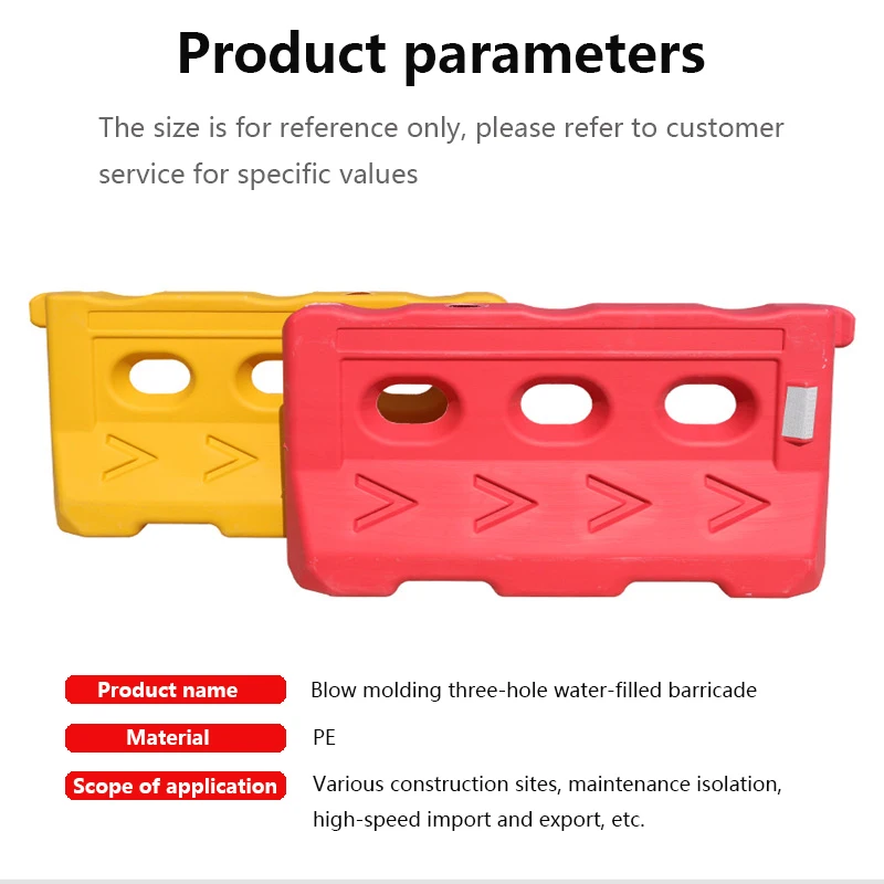 Factory Wholesale Road Highway Plastic Water Filled Road Safety Barrier ...