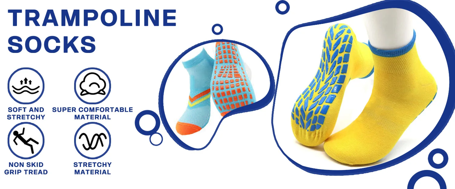 High Quality Trampoline Socks - Non Slip & Customizable