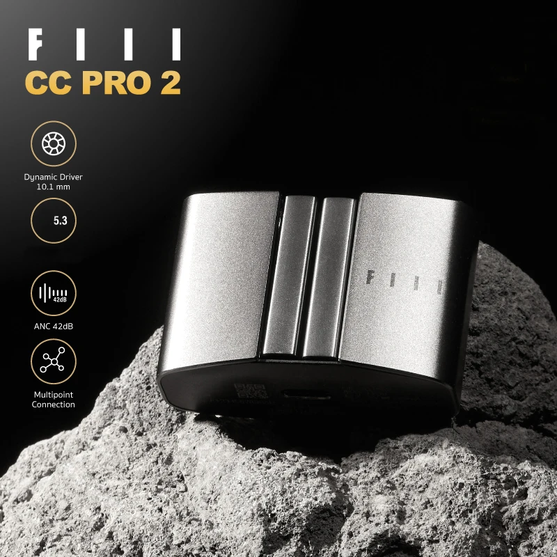 FIIL CC Pro2 True Wireless Earbuds with 42dB Hybrid ANC, 32 Hours ...