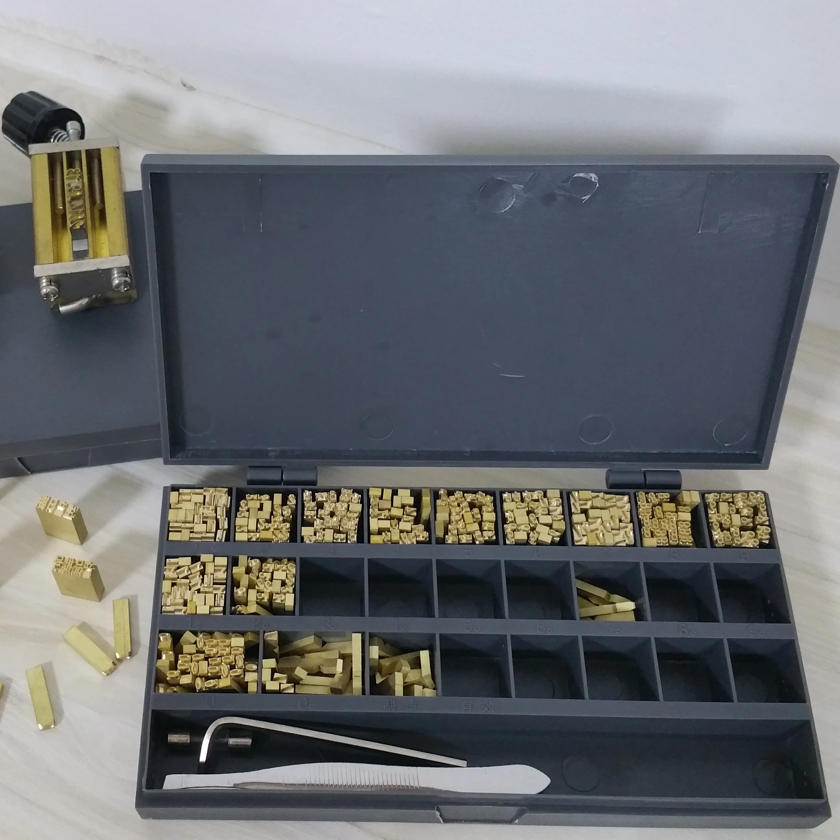 2*3*15mm Metal Copper Letter Digits Punch Sets For Hot Date Coding ...