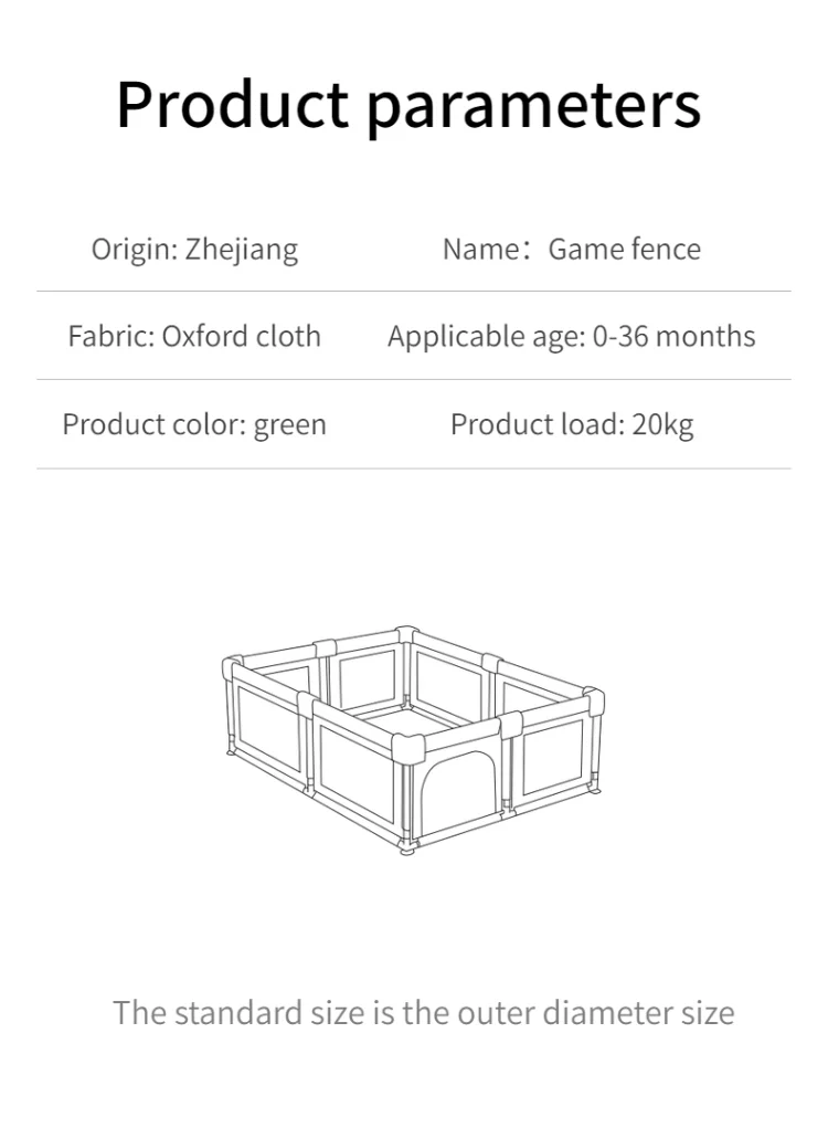 Modern Fruit Cartoon Baby Playpen Foldable Children's Safety Fence ...