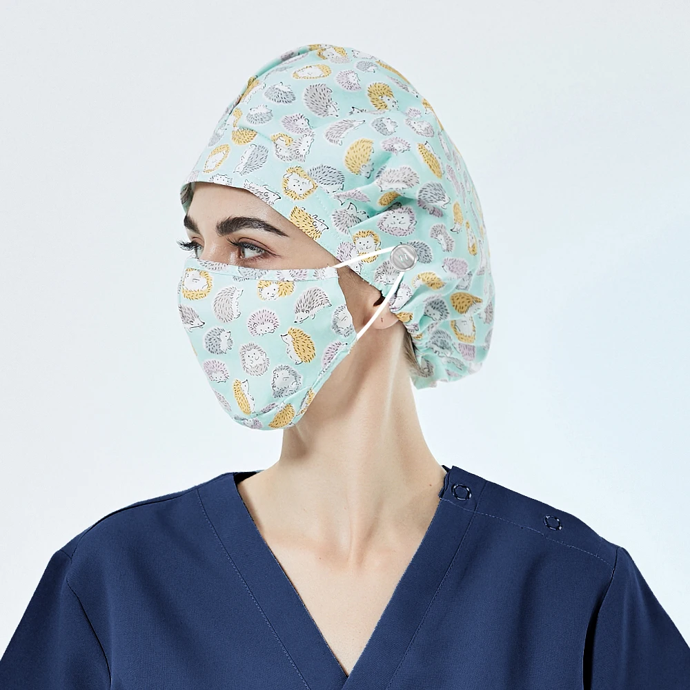 Adjustable Medical Round Scrubs Working Caps Sweatband Nurse Unisex ...