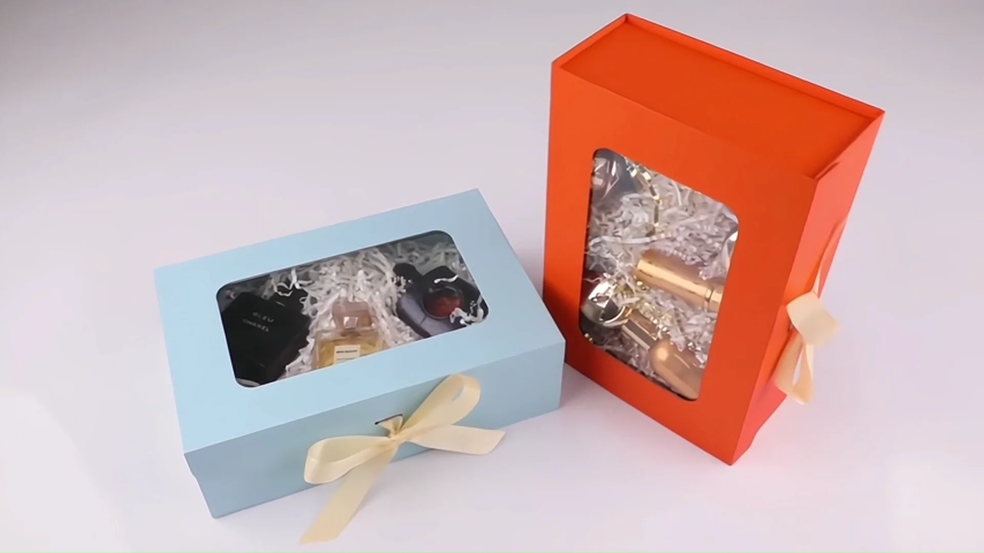 Pink Paper Baby Clothes Gift Box Custom Pvc Window Drawer Box For ...