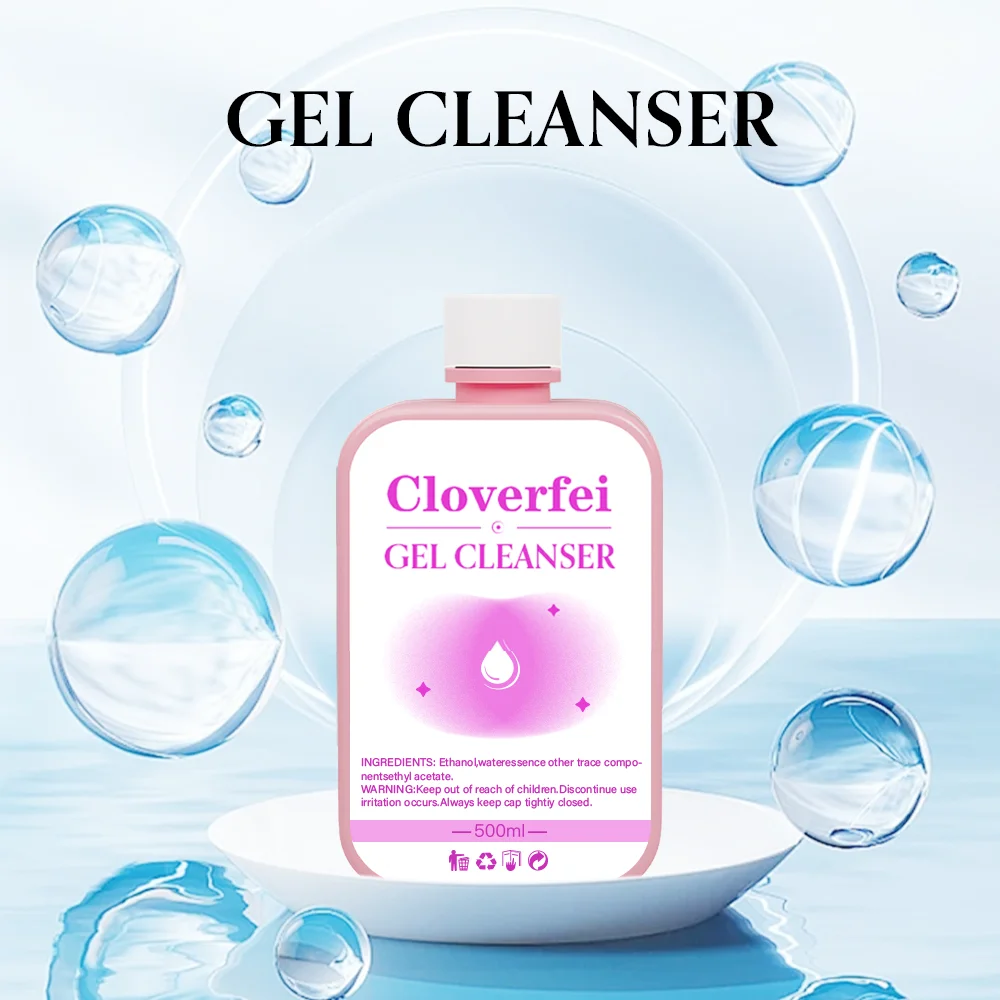 500ml Nail Cleaner Remover Nail Art Surface Sticky Degreaser Cleaning ...