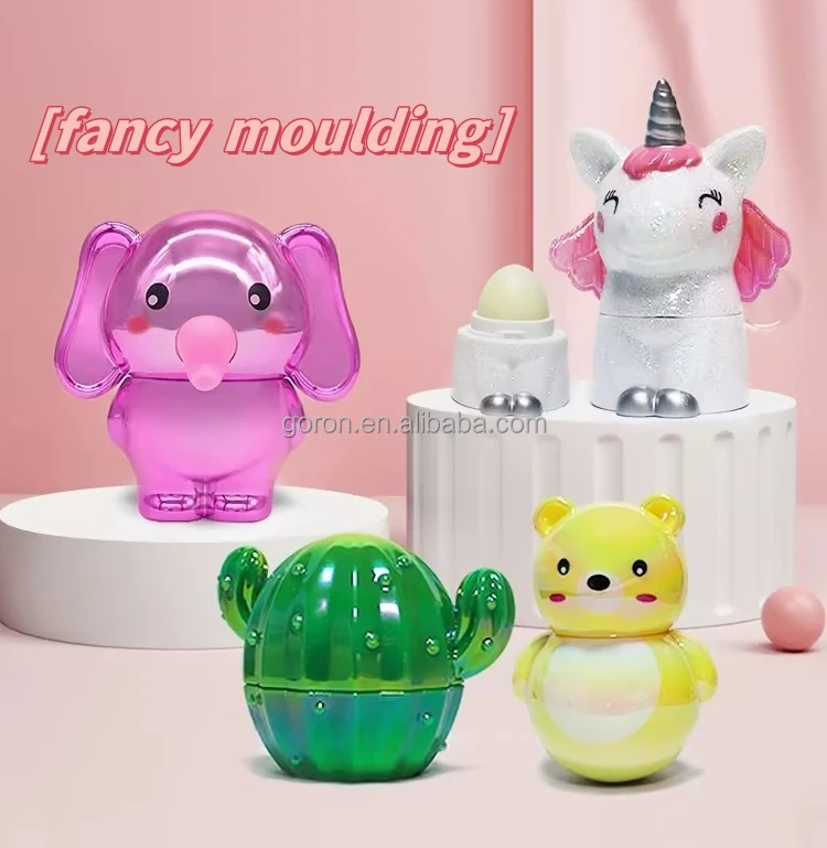 Wholesale Cute Animal Retail Styling Lip Balm Oem Selling Moisturizing Sunscreen Vegetarian Lip ...
