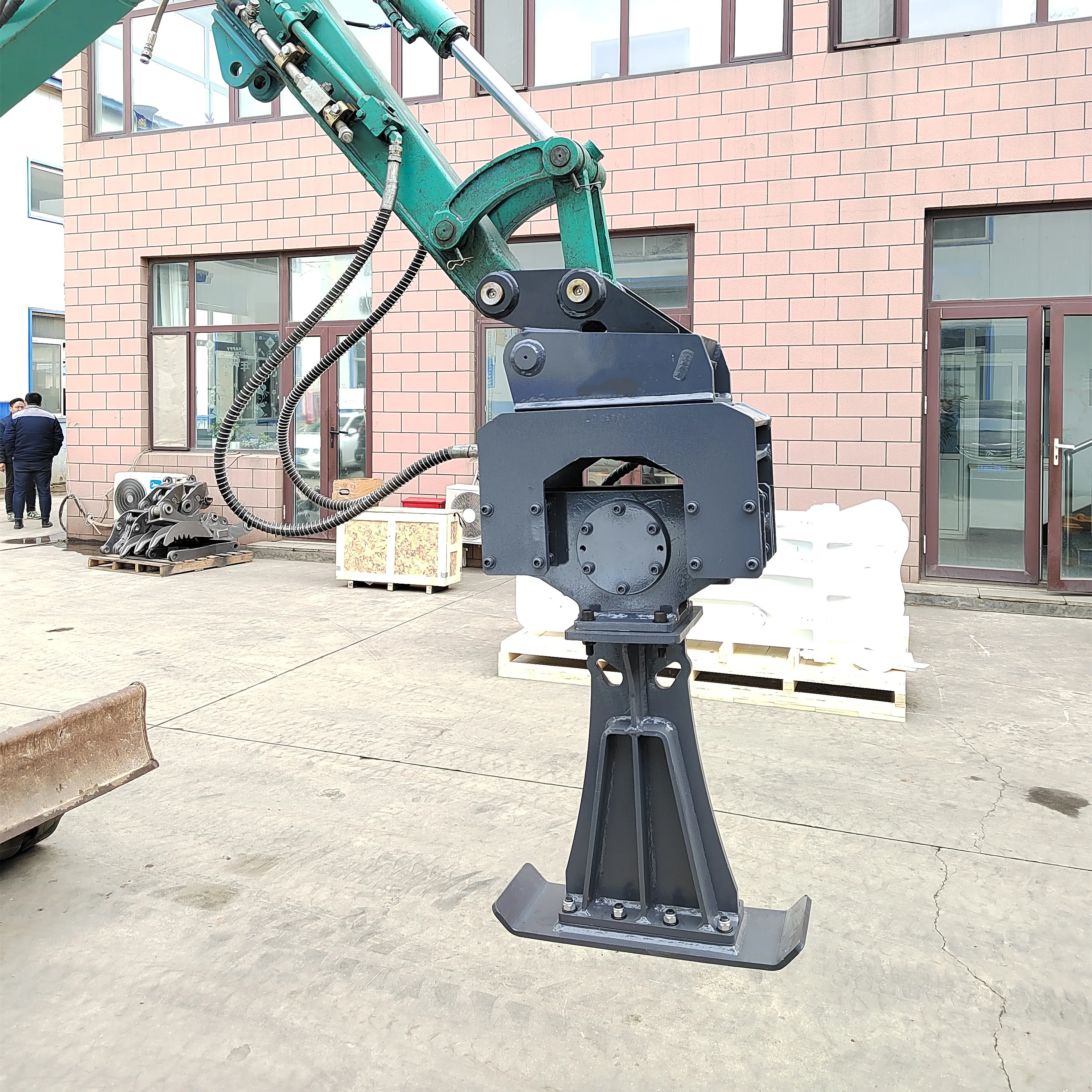 Hydraulic Soil Vibratory Plate Compactor For Excavator Customized Plate ...