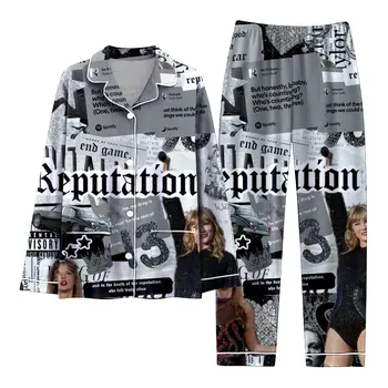 2024 Usa Hot Selling Custom Printed Taylor Swiftie Pyjamas For Adults ...