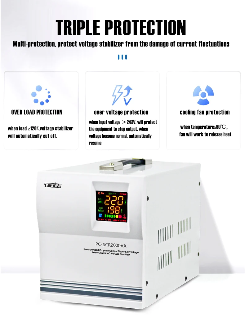 TTN AC Automatic Voltage Regulator 5000VA Stabilizer - OEM | Wholesale