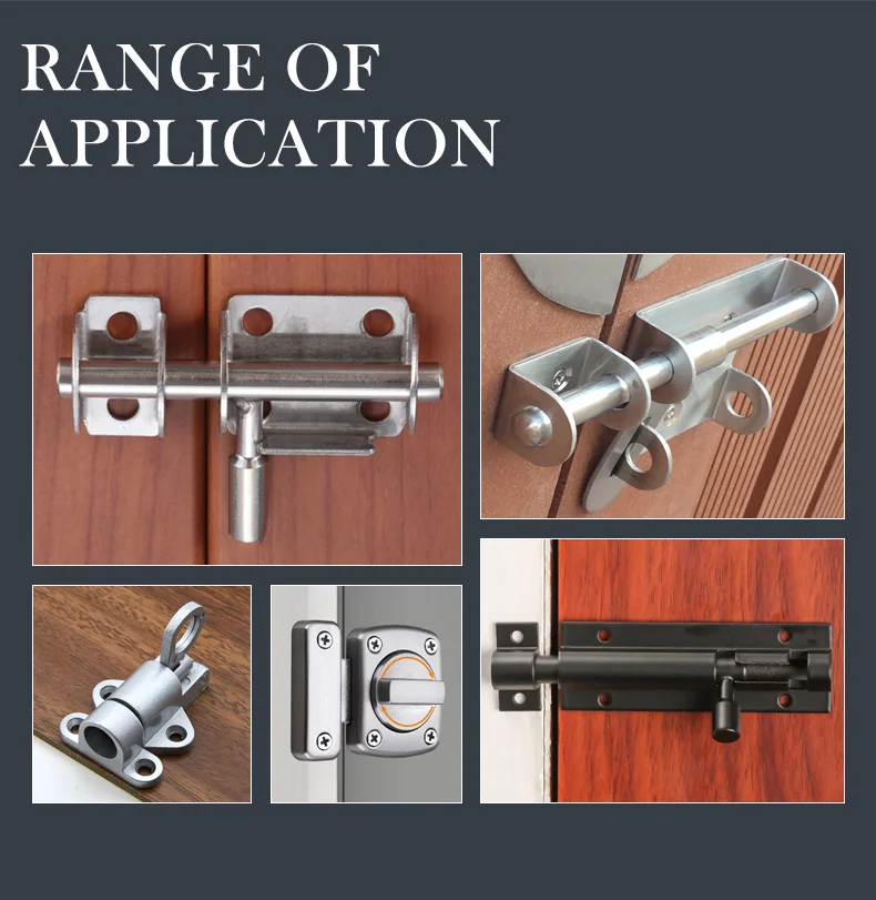 Sliding Hasp Latch Clasp Gate Lock Latches Aluminum Alloy Door Bolt ...