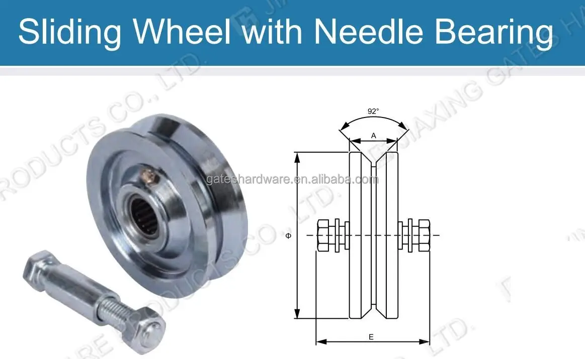 Sliding Gate Wheel Y U V Groove For Heavy Duty Sliding Gate With Grease ...