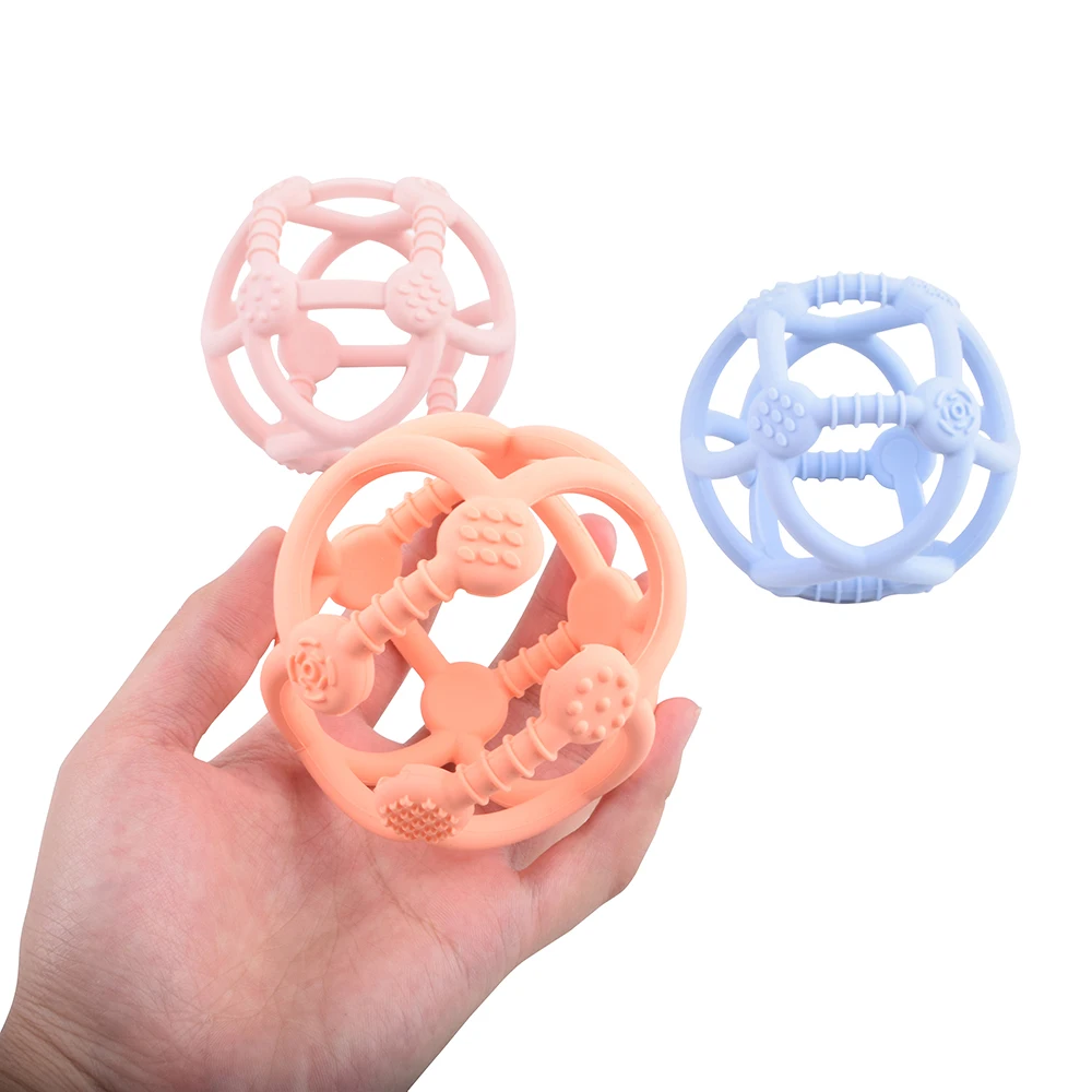 Bpa Free Organic Soft Custom Food Grade Silicone Teething Baby Teether ...