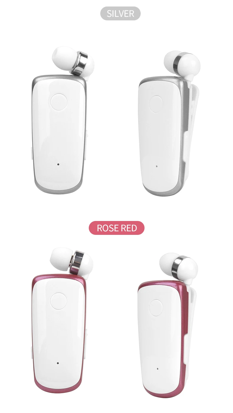 Wireless Headset Earbuds With Microphone In-ear Vibrating Alert Wear ...