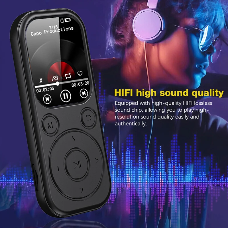 2025 BT MP3/MP4 Music Player IPS HD Screen for 5.0 WAV Support Portable ...