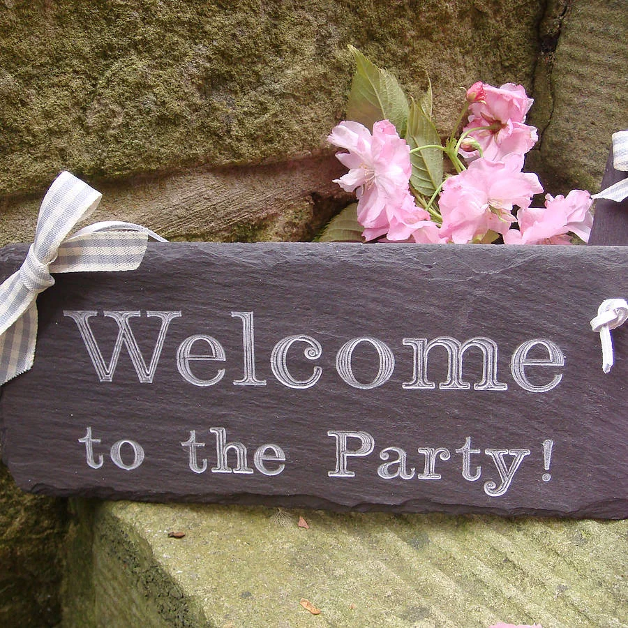 Personalised Natural Slate Sign Black Slate House Door Signs - Buy ...