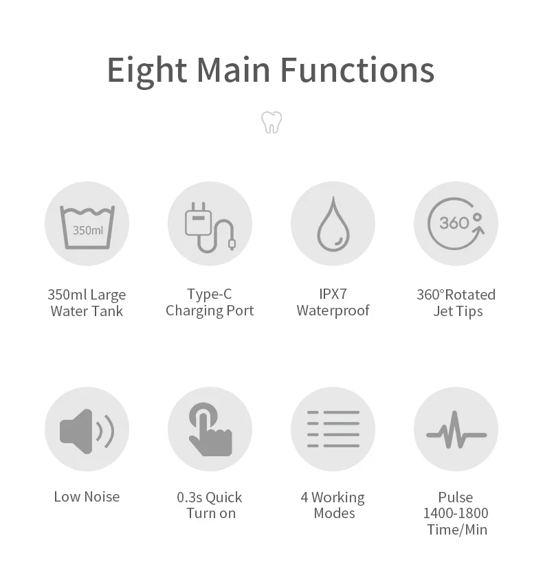 2024 Powerful Wireless Handheld Water Flosser Cordless Rechargeable ...