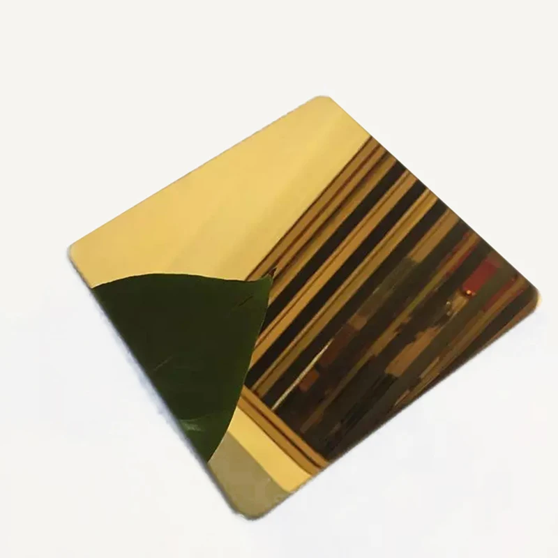 321 Golden Mirror Finish Stainless Steel Plate Gold Color Coated ...