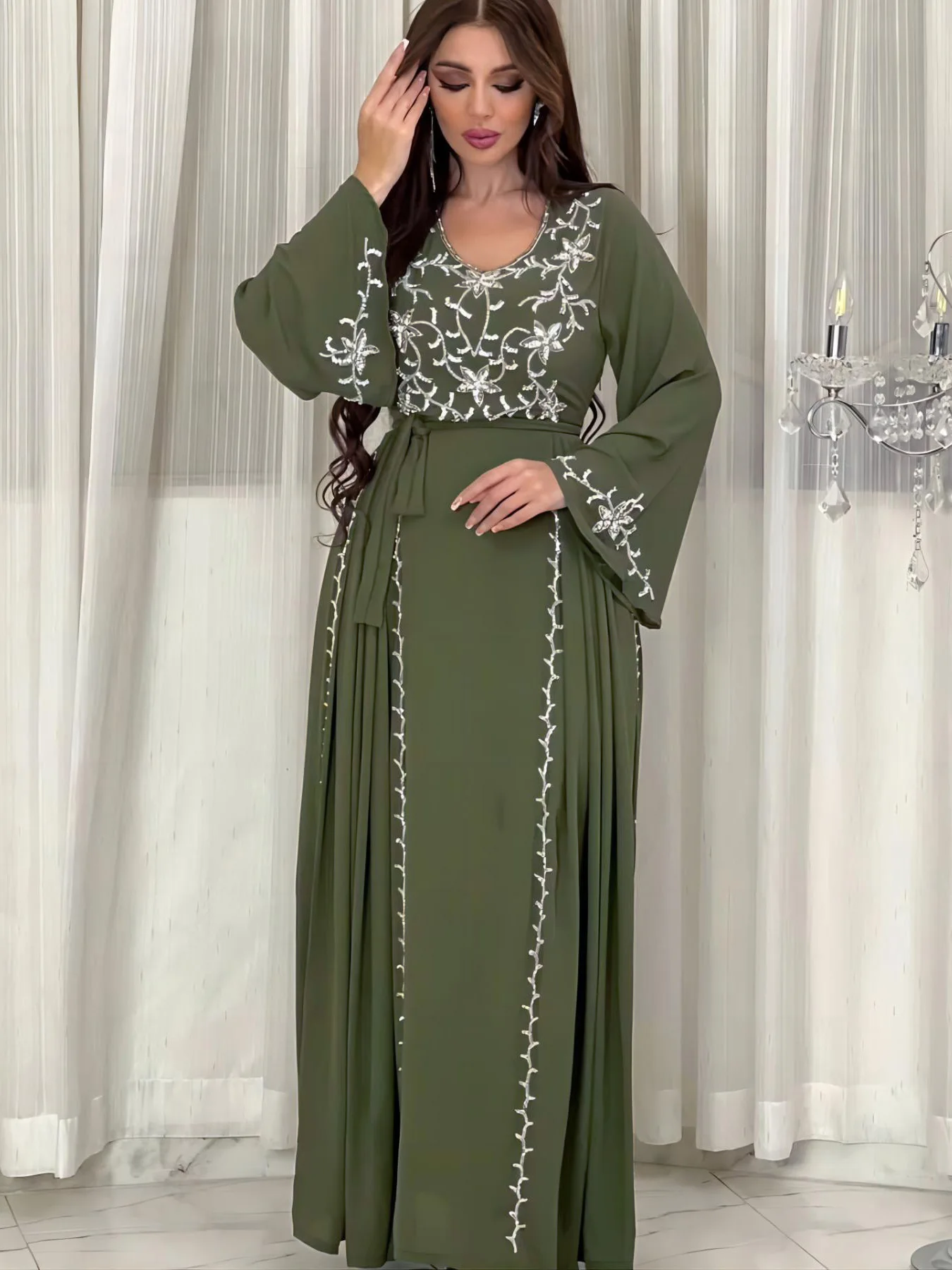 2024 New Muslim Dress Beautifully Embroidered Islamic Clothing Fashion ...