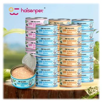 Free Samples Cat Can Food Private Label Fish Meat Vegetable Natural Pet ...
