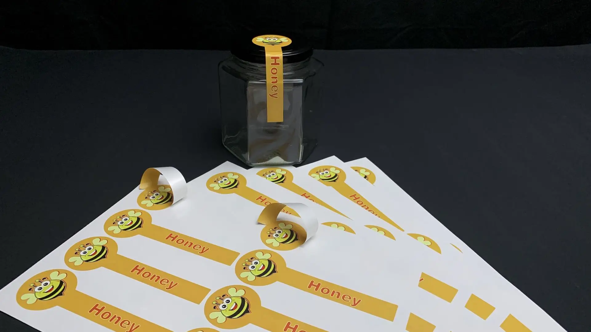 Custom Printing Waterproof Food Glass Bottle Sticker Tamper Proof Jar ...