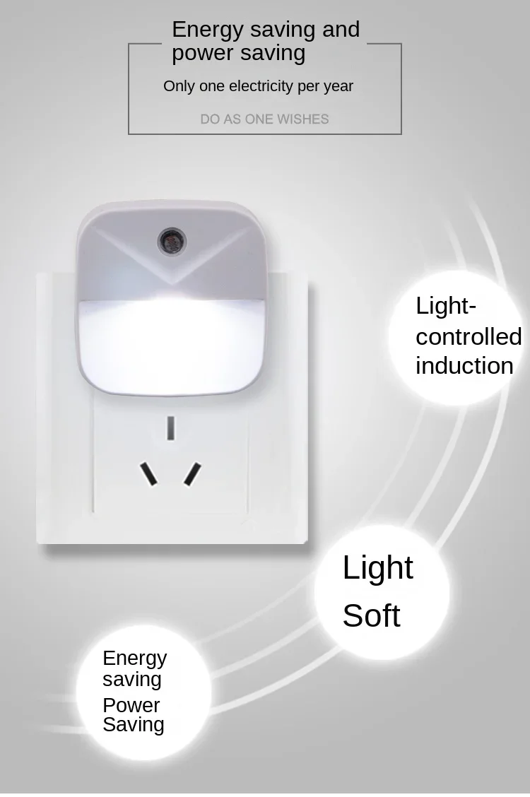 Oem Wireless Light Control Sensor Led Night Light Bedside Bedroom Eu Us ...