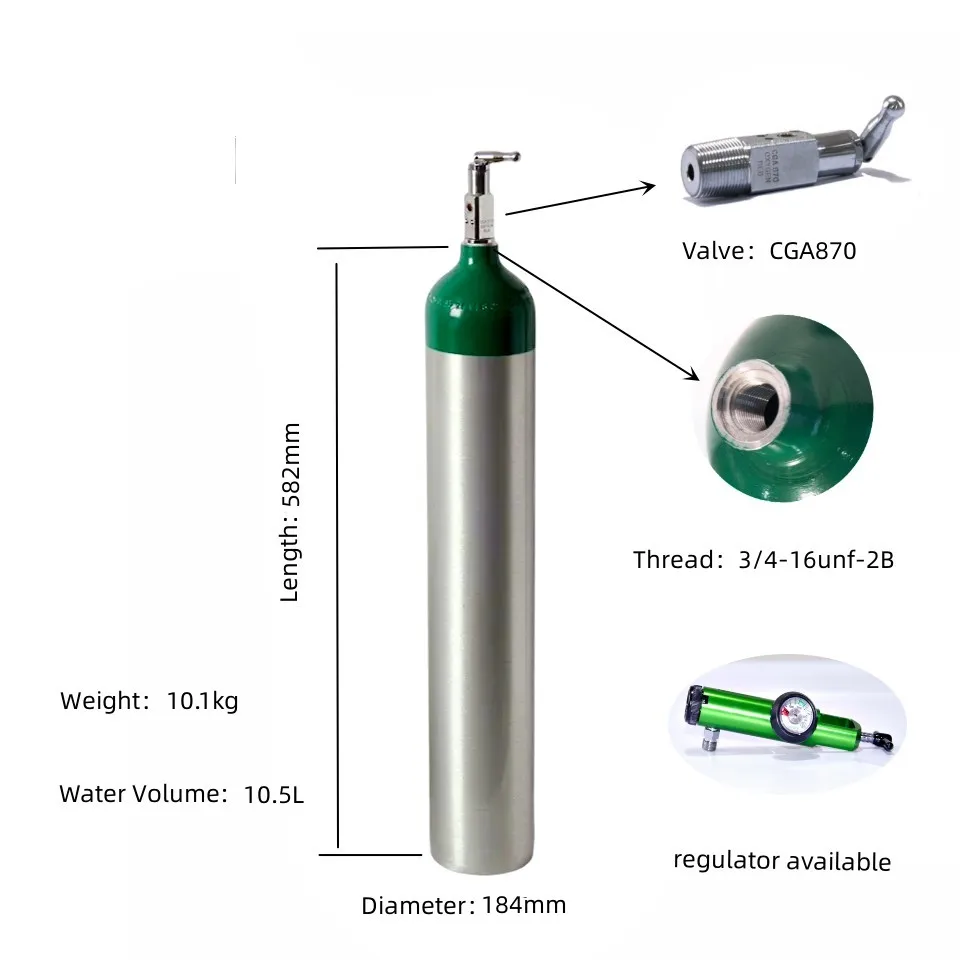 10 Liter Oxygen Cylinder Factory Sale 10l Cylinder Oxygen Hot Sale ...